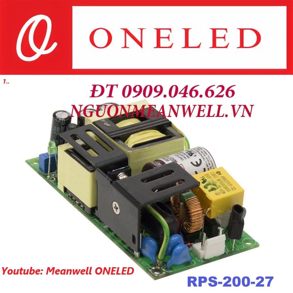 Bộ Nguồn Dạng Tĩnh Meanwell RPS-200-27 - Nguồn Meanwell 0909046626